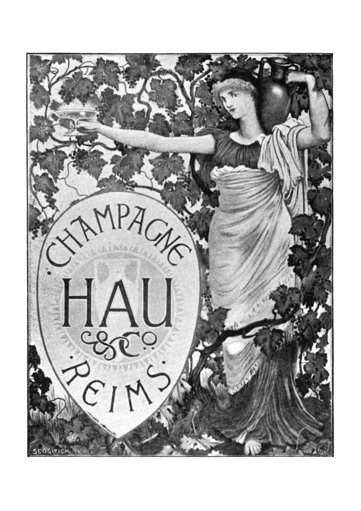 Walter Crane - Hau Champaign — Spiffing Prints