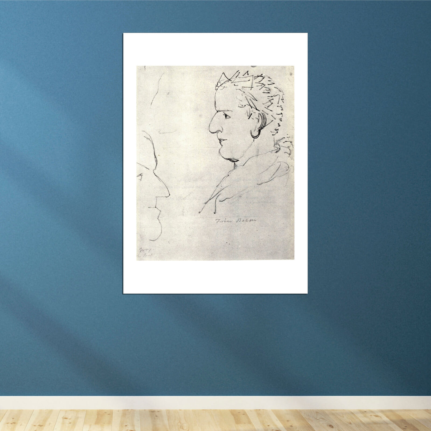 William Blake - Heads of Friar Roger Bacon and Poet Gray — Spiffing Prints