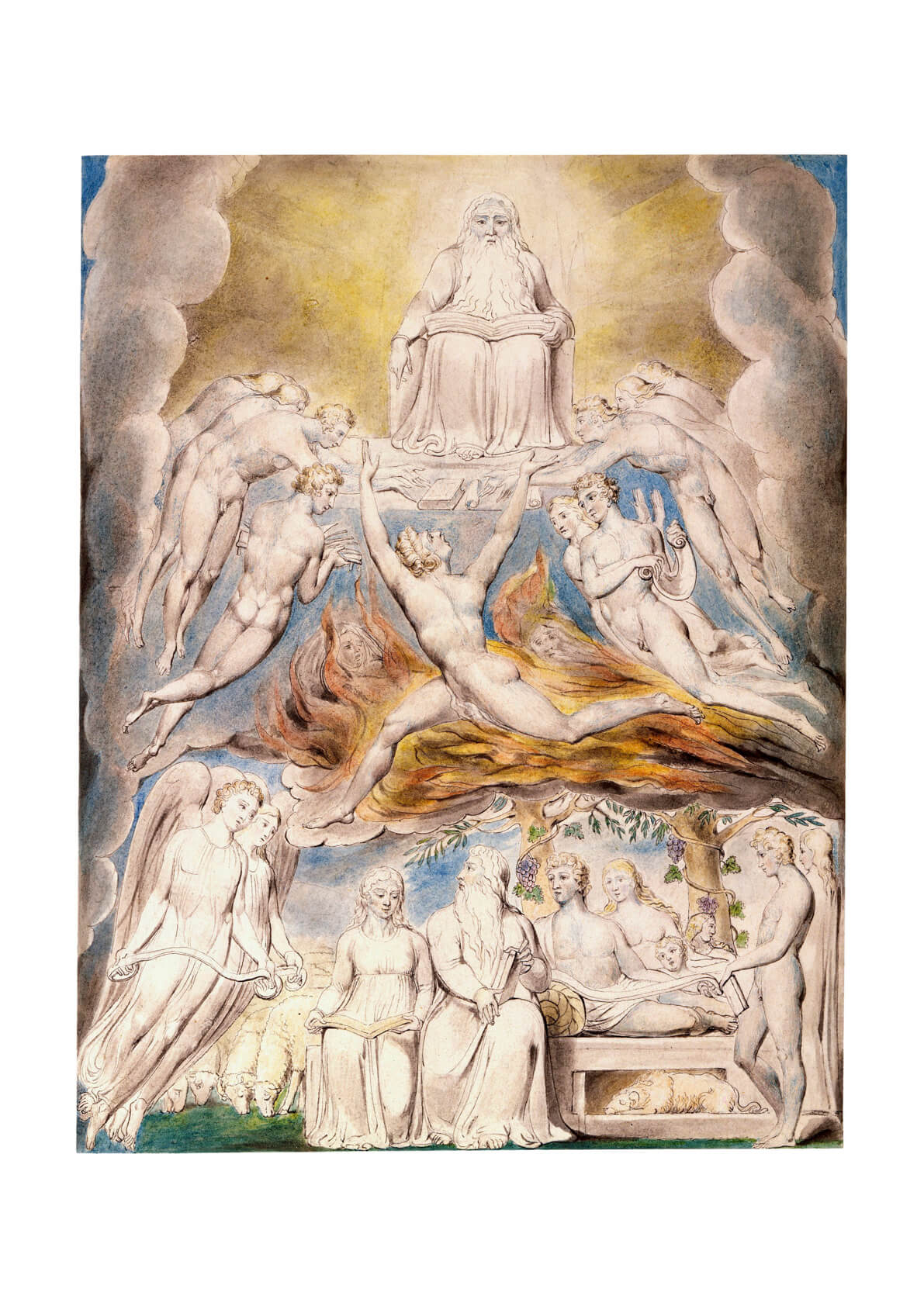 William Blake - Satan Before the Throne of God — Spiffing Prints