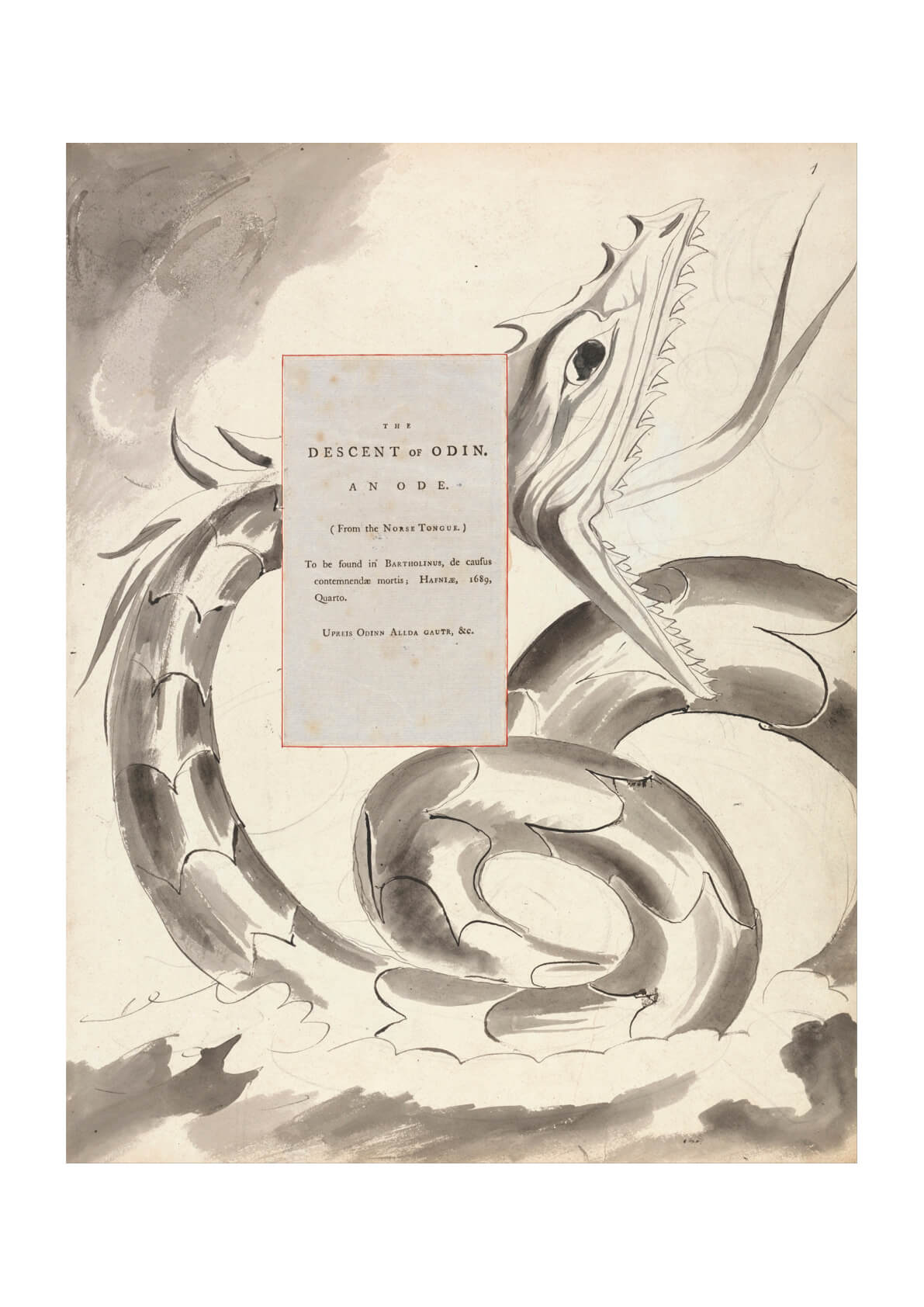 William Blake - The Descent of Odin — Spiffing Prints